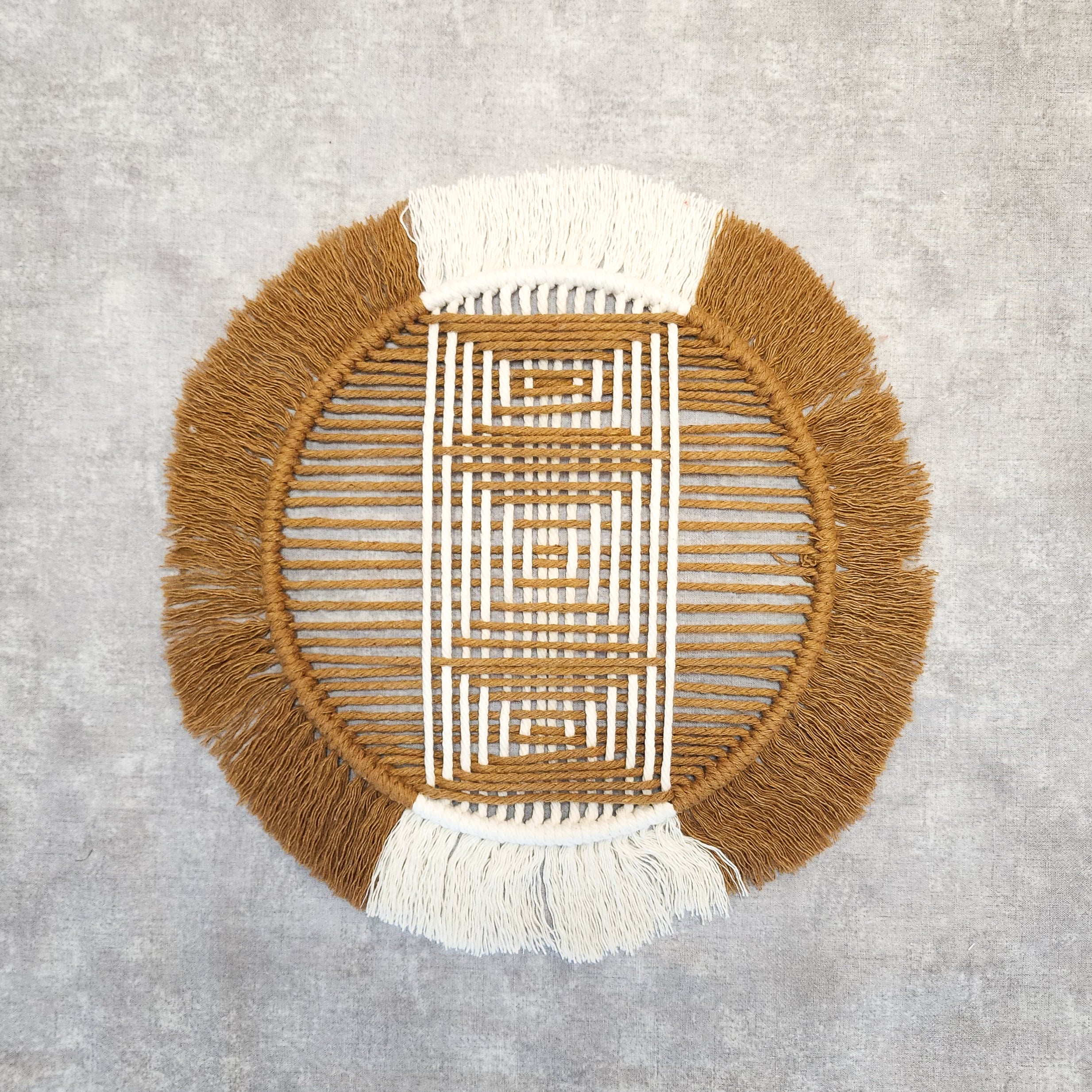 Boho Macrame Wallhanging. Handwoven macrame hoop Circle – Ona Homestyle